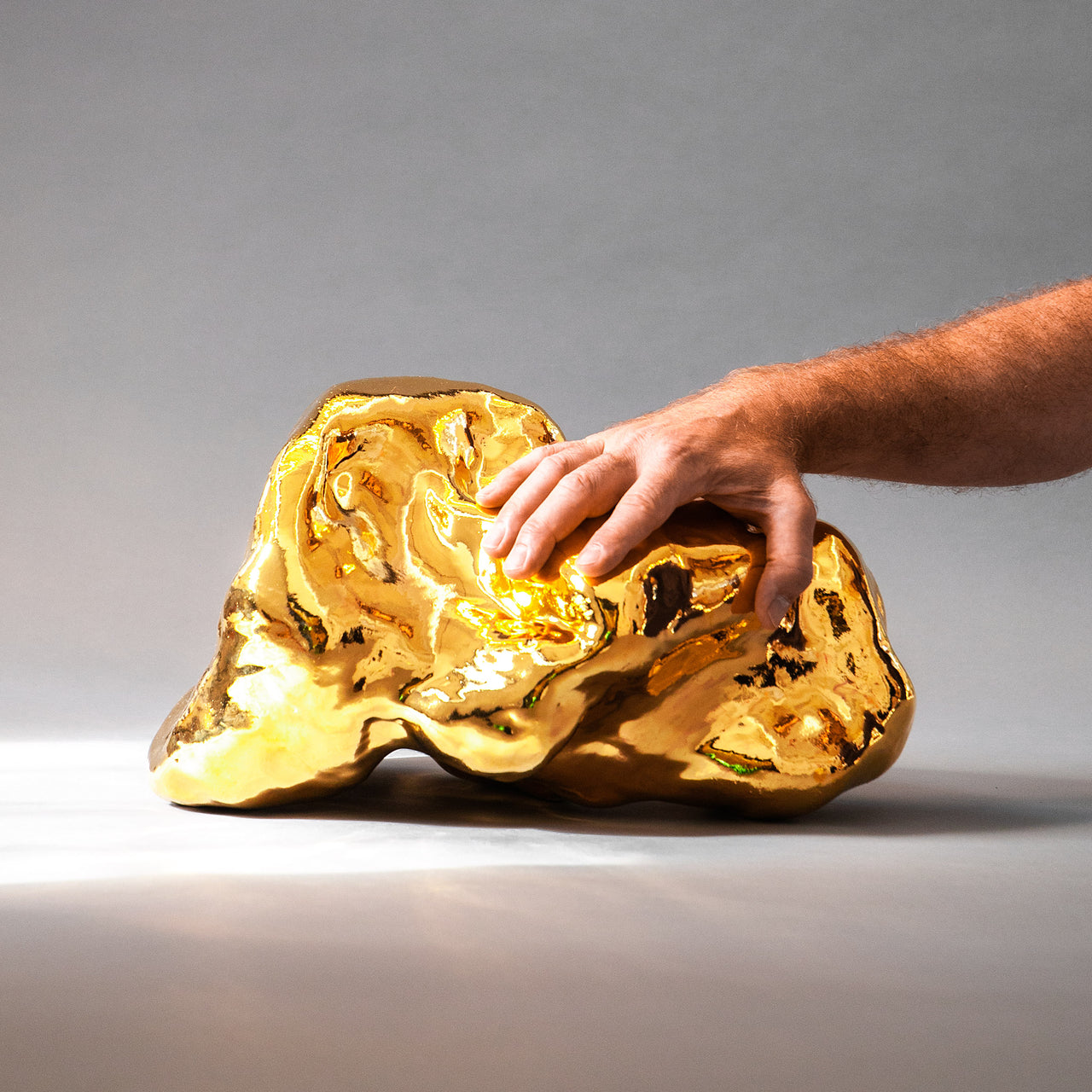 Gold Amorphous Sculpture – J Schatz