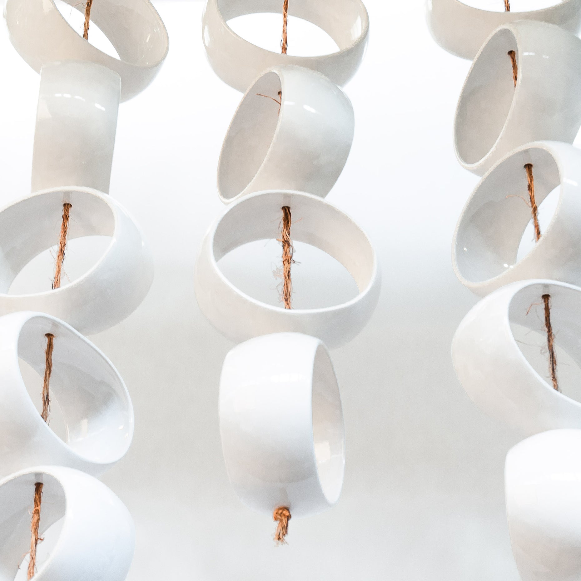 White Orb Sculpture – Monumental Ceramic Art | J Schatz